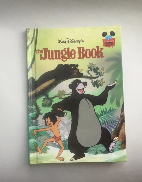 THE JUNGLE BOOK Wonderful World Reading Jungle Walt Disney 1993 Disney ...