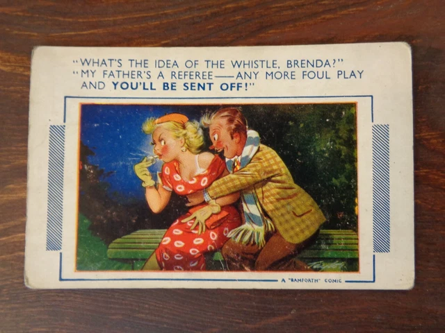 VINTAGE 'TAYLOR' POSTCARD 'Bamforth & Co' Comic Series No. 807 UNPOSTED ...