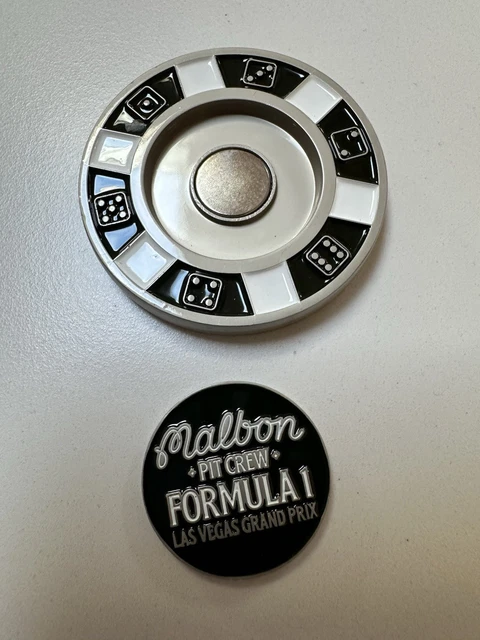 2024 FORMULA ONE F1 Vegas Grand Prix MALBON Golf Poker Chip Ball Marker ...