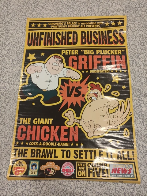 FAMILY GUY POSTER - Peter Griffin Vs The Giant Chicken Fight £10.00 ...