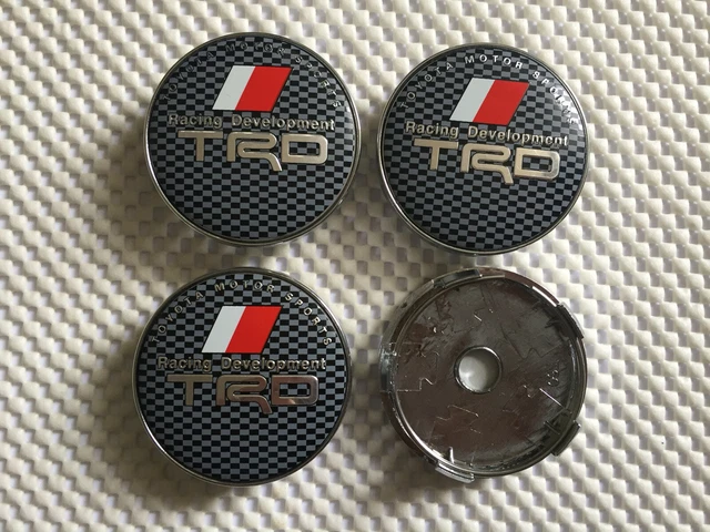 4X TRD ALLOY Wheel Hub Centre Cap Set of 4 Center Caps 60mm Black ...