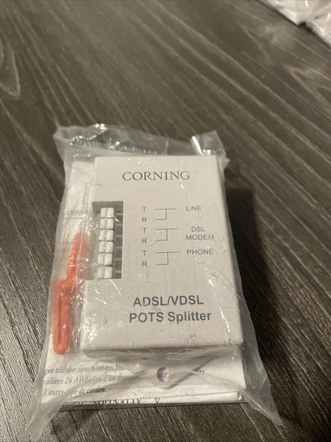 CORNING DSL FILTER POTS Splitter Phone Line ADSL VDSL Wall-Mount BRAND ...