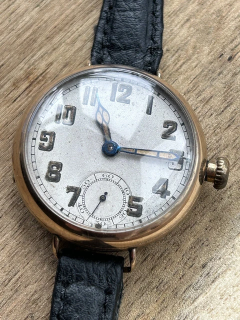 WW1 MILITARY 9CT gold Rolex officers Pilot/Trench watch 375 £1,695.00 ...