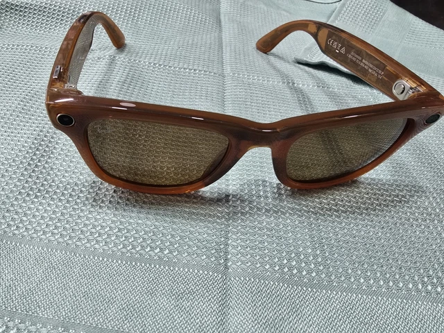 META RAY-BAN META Wayfarer Glasses - Shiny Caramel, Polar Brown EUR 199 ...