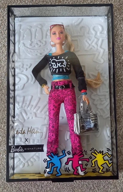 BARBIE KEITH HARING Signature Collection Doll with Boom Box Purse ...