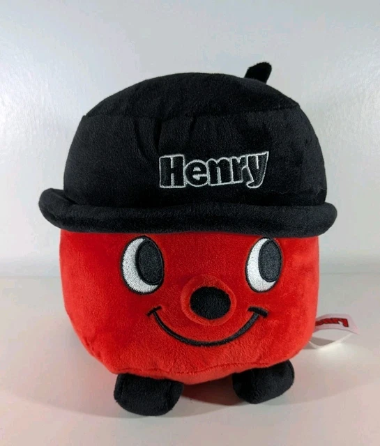HUGGABLE HENRY HOOVER Plush Soft Toy Red/Black Approximately 8" Height ...