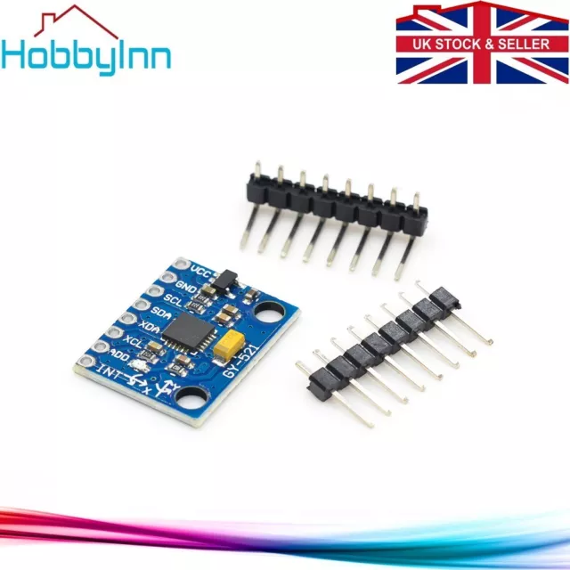 Gy 521 Mpu 6050 Module 3 Axis Analog Gyroscope Accelerometer Sensor For Arduino £339 Picclick Uk