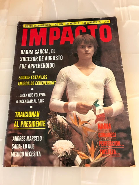 NADIA COMANECI IN MEXICO Cover 1977 MEXICAN MAGAZINE Gymnastics £23.76 ...