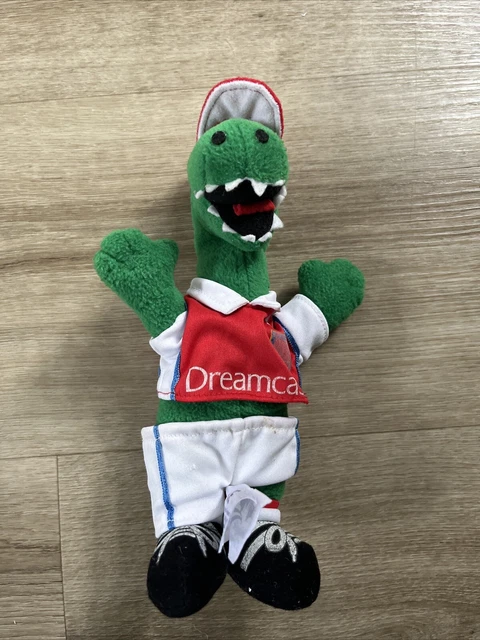 RARE SEGA DREAMCAST Pepsi Arsenal Football Club Gunnersaurus Plush Soft ...
