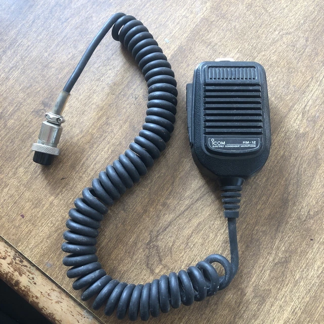 ICOM IC-HM12 HAND Mic Microphone Electret Condenser Ham Radio ...