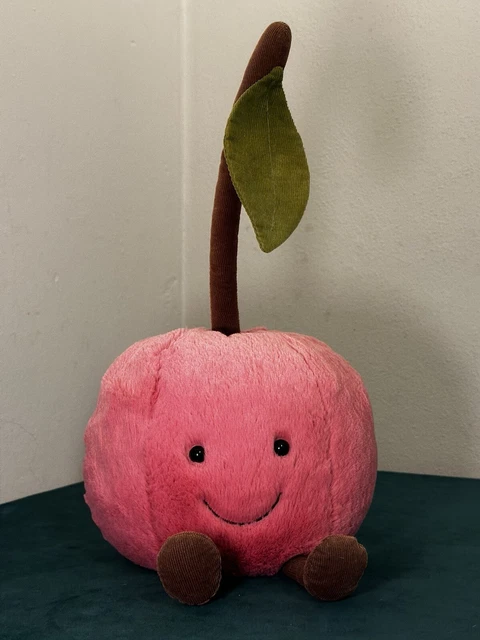 JELLYCAT BIG AMUSABLE Cherry BNWOT Fruit Food Cherries Soft Toy Retired ...