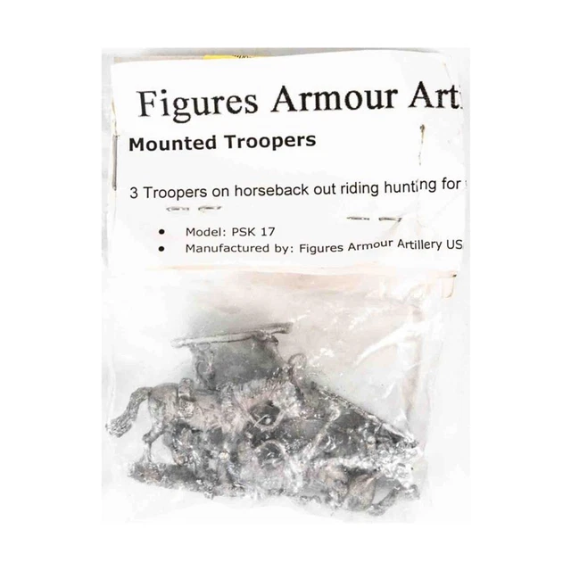 FIGURES, ARMOUR & Artillery WWII Polish Mini 20mm Mounted Troopers Pack ...
