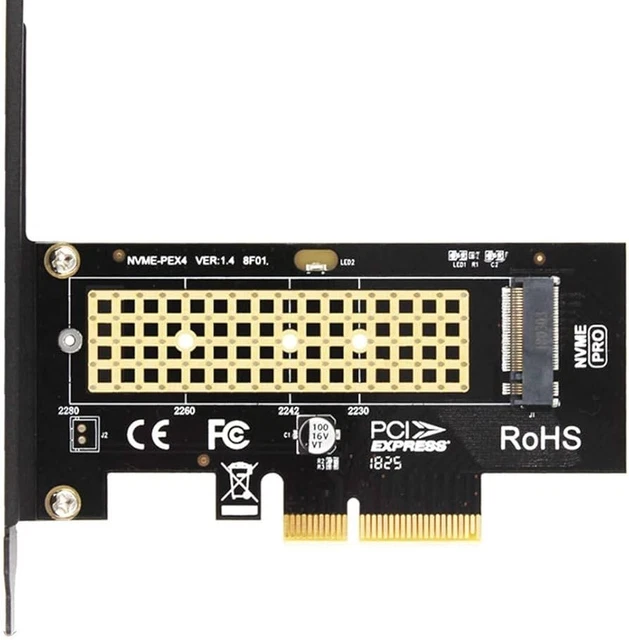 M.2 NVME SSD To PCIe 4.0 X4 Gen 4 Adapter Card 64Gbps Full Speed £7.01 ...