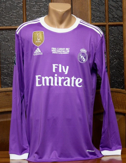 REAL MADRID 2016-2017 UEFA Champions League Final Wales jersey £47.06 ...