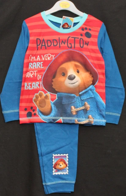 PADDINGTON BEAR BOY'S Pyjamas /Blue & Red PADDINGTON PJs Sizes 18 ...