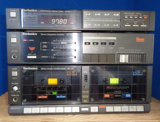 AMPLIFICATEUR VINTAGE TECHNICS SU-5A ST-8L tuner cassette mini système HIFI EUR 23,24 - PicClick FR
