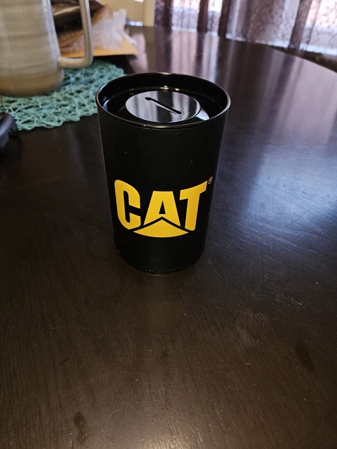 CATERPILLAR TRACTOR Pac-Man Logo Pyramid Logo Coin Bank Piggy Bank Nib ...