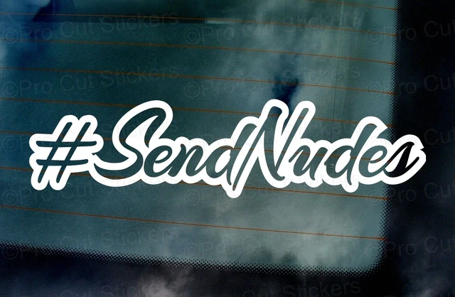 #SEND NUDES LUSTIGE Neuheit Internet Meme Auto Vinyl gestanzt Aufkleber ...