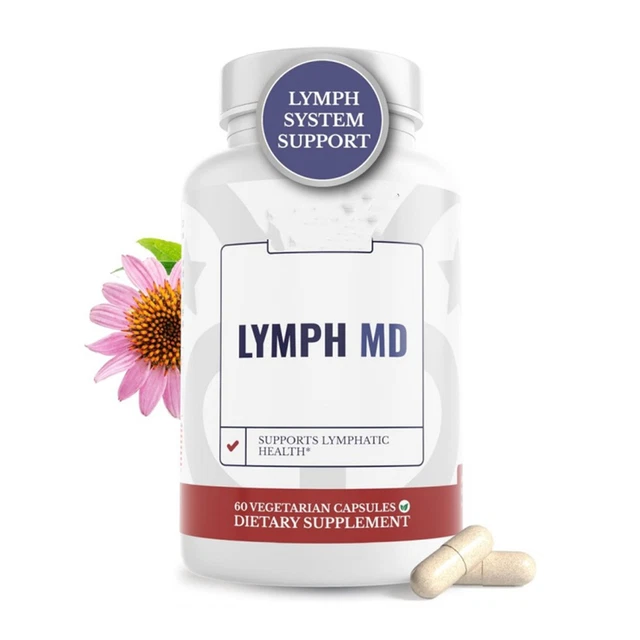 LYMPH MD - Lymphatic System Supplement with 9 Botanicals. Men and Women ...