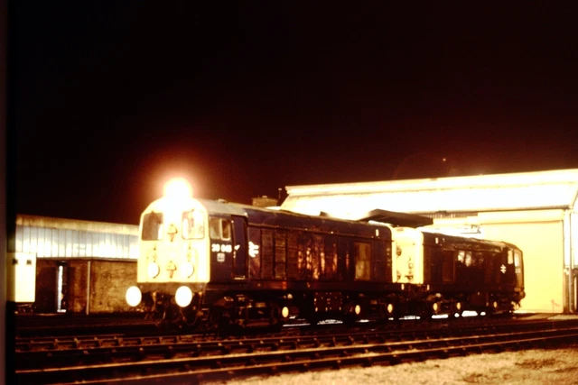 1980S BRITISH RAIL BR Diesel Electric Loco Railway 20 046 Slide Ref 303 ...