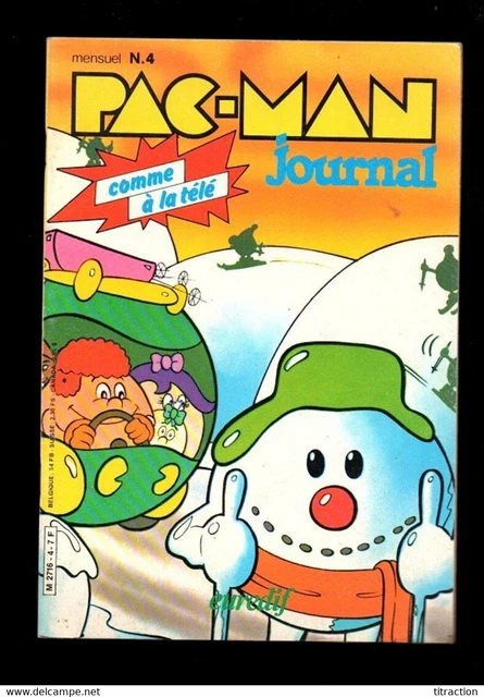 LIVRE ANCIEN BD Rare PAC-MAN JOURNAL - MENSUEL N° 4 Euredif 1984 format ...
