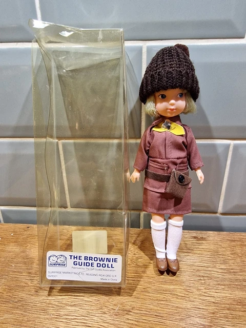VINTAGE BROWNIE GUIDE Doll with Uniform in Box £14.99 - PicClick UK