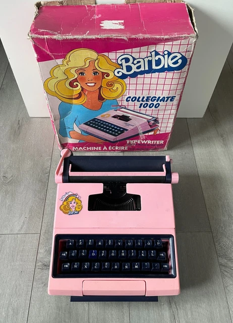 BARBIE MACHINE À Écrire Collegiate 1000 - Mattel 1986 Vintage EUR 25,00 ...