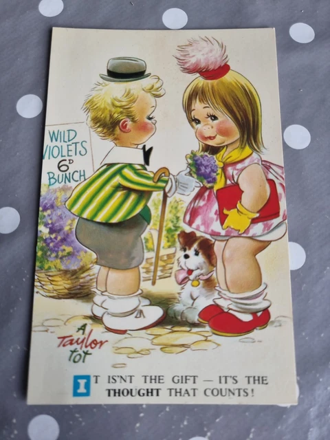 VINTAGE SAUCY SEASIDE Comic Postcard BAMFORTH TAYLOR TOTS SERIES NO ...