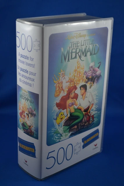 WALT DISNEY THE Little Mermaid Blockbuster Movie Poster Puzzle VHS Case ...