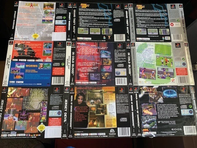 PLAYSTATION ONE - PS1 - Original Rear Box Art Inserts (No Game) £2.65 ...