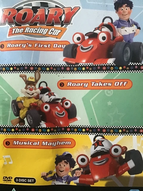 ROARY THE racing car box set 3 discs. Peter Kay & Sterling moss. region ...