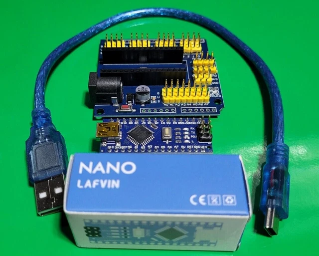 EXPANSION TERMINAL ADAPTER Shield For Arduino + Nano V3.0 ATMEGA328P AU ...