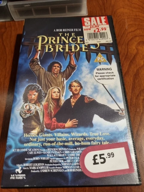 THE PRINCESS BRIDE - VHS Tape PAL Video Film Childrens Family Fantasy ...