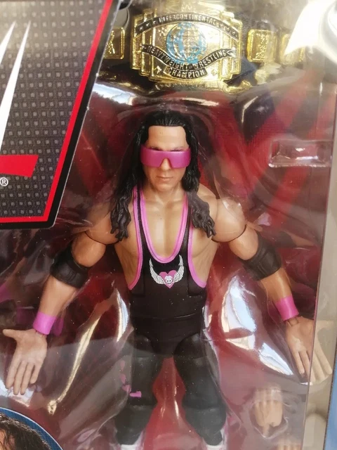 MATTEL WWE ELITE 94 BRET HIT MAN HART Custom All Black Wrestling Figure ...