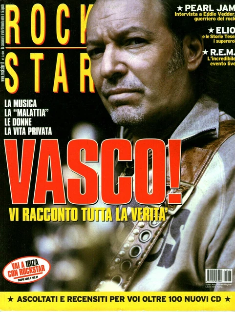 RIVISTA MAGAZINE ROCKSTAR Nr. 7 LUG. 2003 VASCO ROSSI PEARL JAM ELIO ...