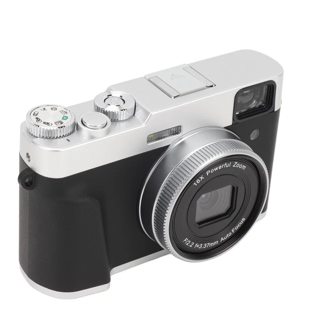 COMPACT VLOGGING CAMERA Viewfinder 4K Digital Camera 48MP 16 X Optical ...