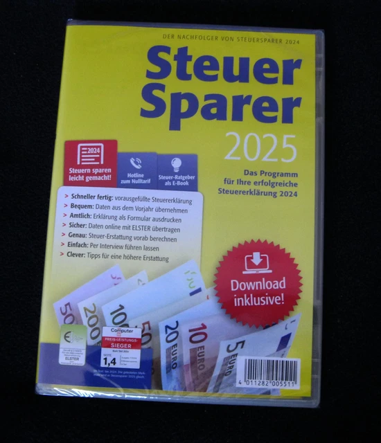 STEUERSPARER 2025 NEU OVP für die Steuererklärung 2024 EUR 12,00 - PicClick DE