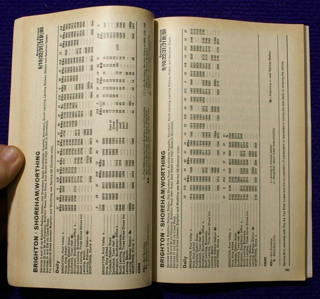 SOUTHDOWN BUS COACH Transport Timetable Route Map West Sussex Edition ...