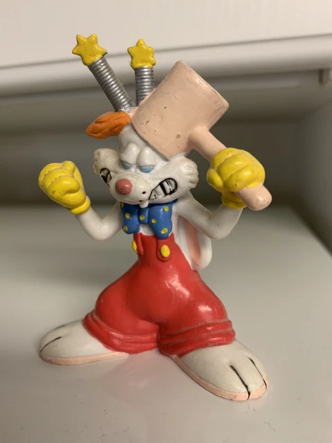 WHO FRAMED ROGER Rabbit Figure 1987 Mallet Hammer PVC Disney Amblin $24 ...