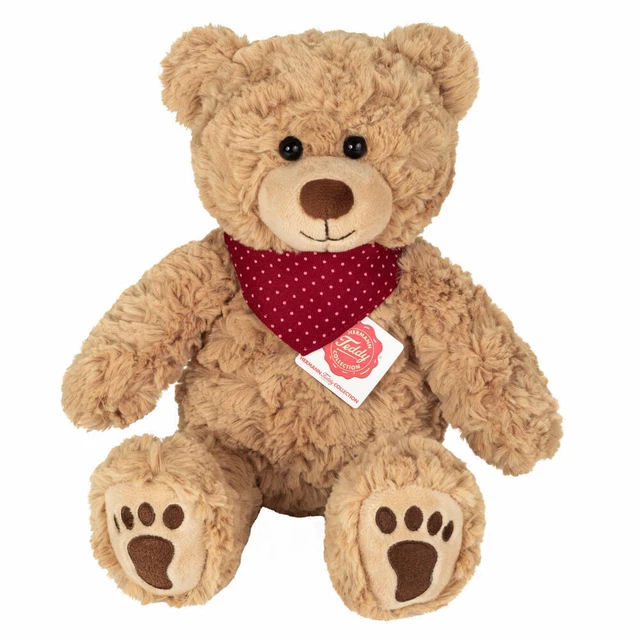 TEDDY HERMANN TEDDY Curtis avec écharpe Doudou ours en peluche brun ...
