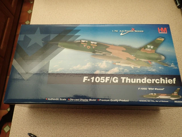 HOBBYMASTER HA2550 1:72 F-105G Thunderchief "Wild Weasel" Vietnam ...