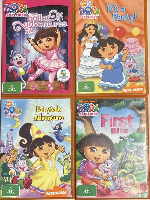 DORA THE EXPLORER DVD Bundle x 4 ~ Nick Jr. Nickelodeon ~ Region 4 £15. ...