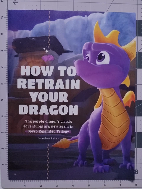 HOW TO RETRAIN Your Dragon Spyro Original Print Ad / Poster Game Promo ...