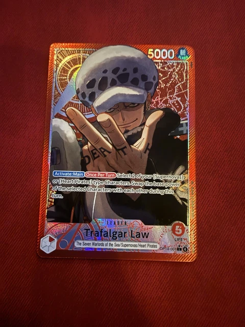 ONE PIECE TCG OP14-001 Trafalgar Law Leader Alt Art AA Card Game CCG ...