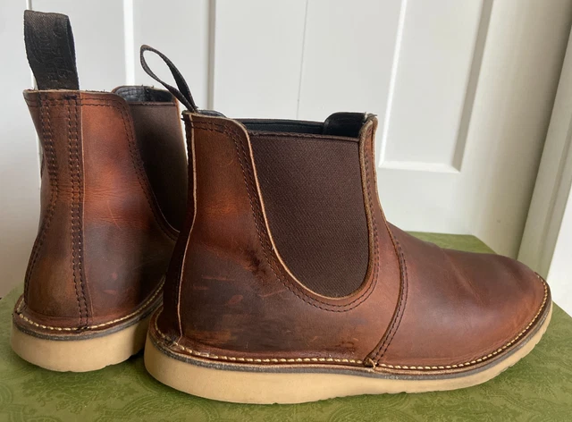 RED WING #3311 Weekender Oil Leather Chelsea Boots Sz US 9.5D - Brown ...
