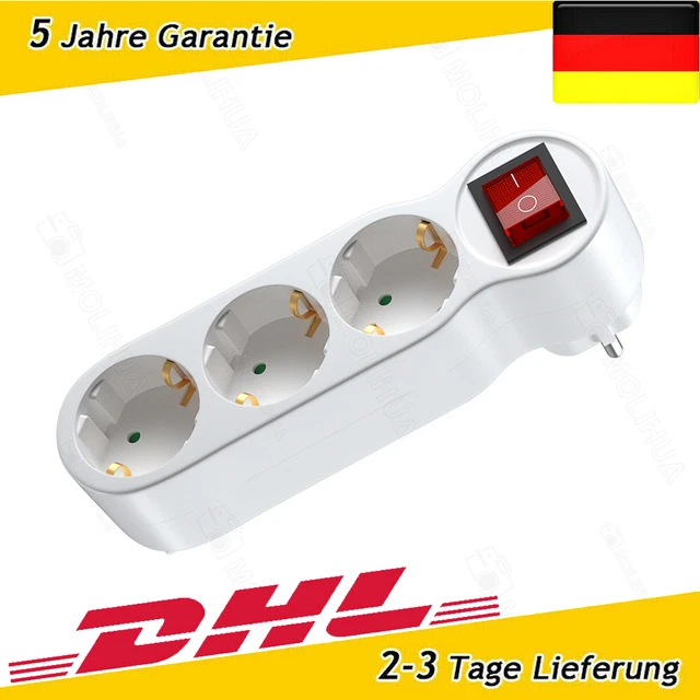 DOPPELSTECKER MEHRFACHSTECKER HORIZONTAL Duo Stecker 3-fach ...