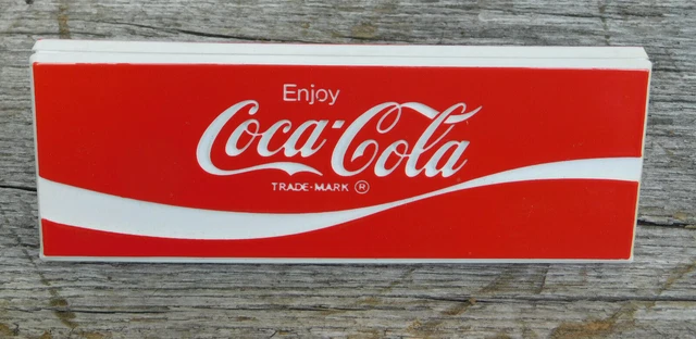 VINTAGE COKE COCA Cola Table Menu Card Holder 5 7/8" Plastic Ad Display ...