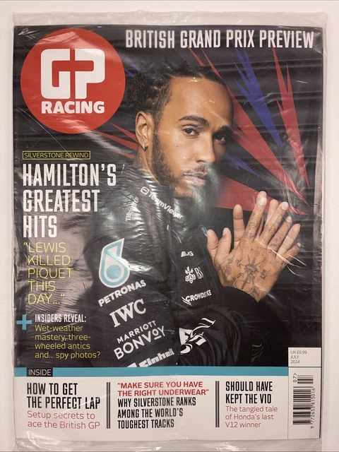 GP RACING MAGAZINE July 2024 Lewis Hamilton Greatest Hits British GP ...