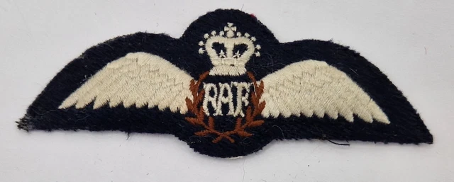ORIGINAL POST WW2 RAF Pilot Wings Padded Cloth Embroidered £7.99 ...
