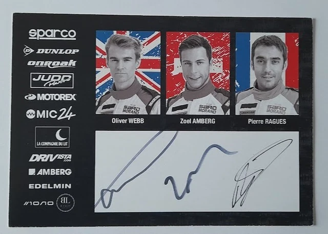 CARTE CARD DEDICACEE 24 Heures Du Mans 2015 Morgan #43 Le Mans 24H EUR ...
